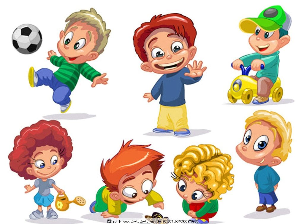 卡通欧美儿童图片_其他_其他-图行天下素材网